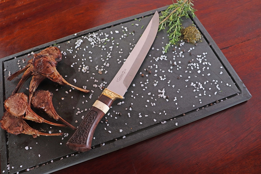 Faca Churrasco Prime Churras 10" Cabo Madeira Nobre - Zakharov